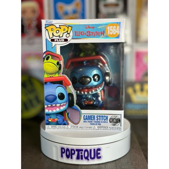 Funko | Toys | Lilo Stitch Gamer Stitch Metallic Funko Pop Vinyl Figure ...